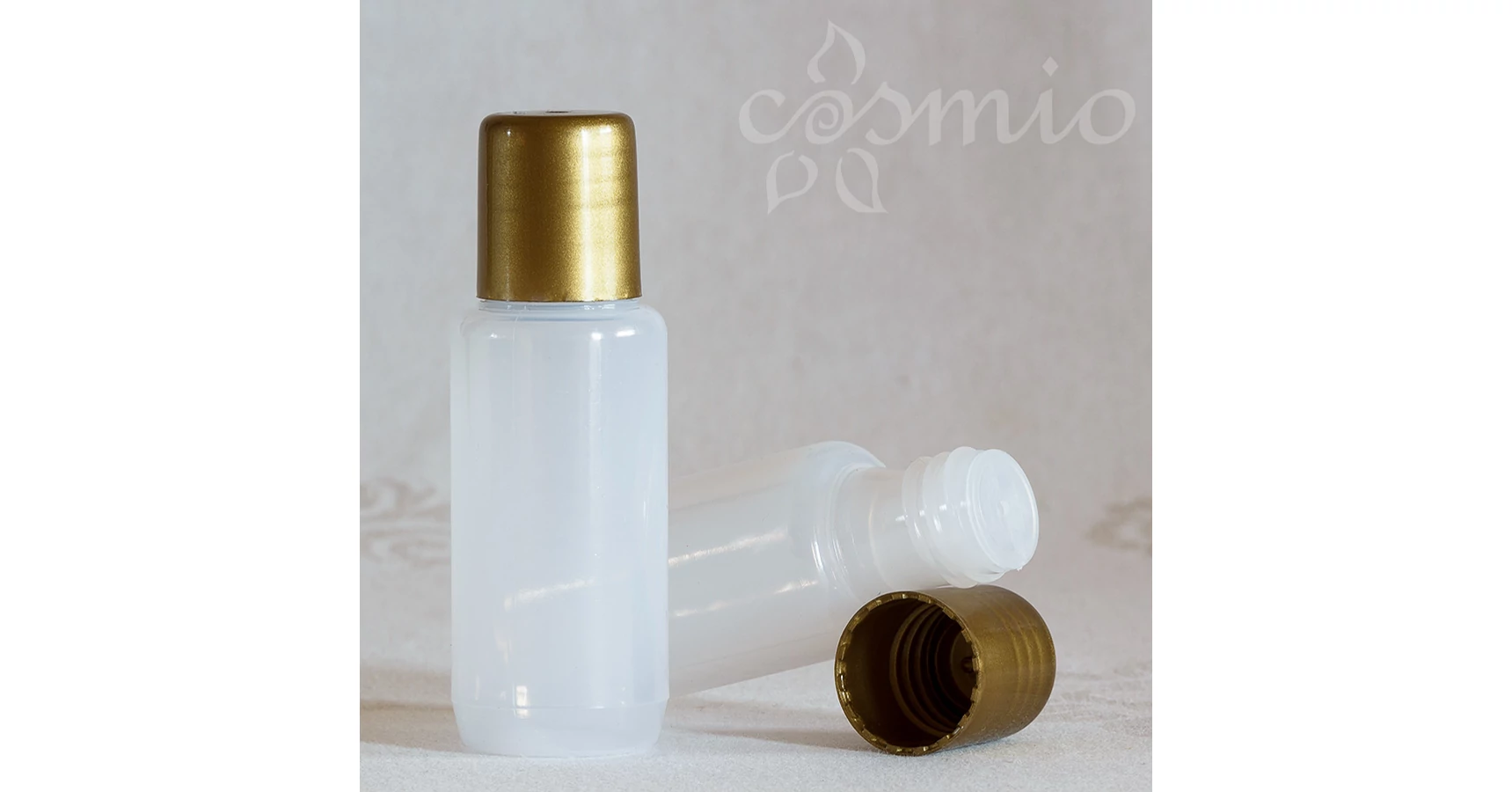 Puha flakon aranyszínű kupakkal - Cosmio Natúrkozmetikai Szakáruház